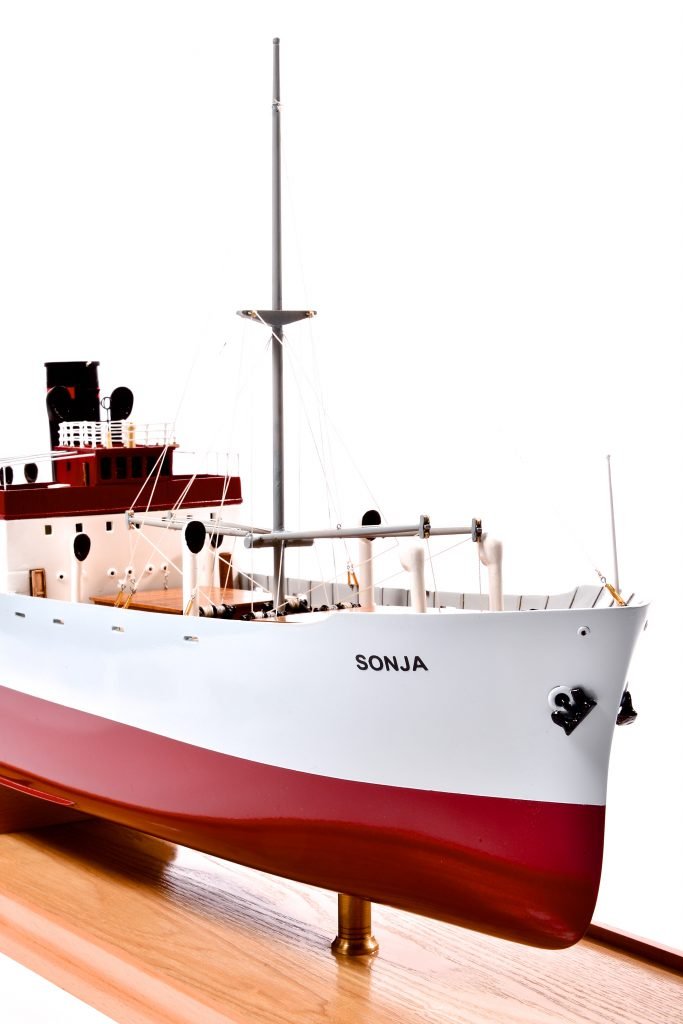 Sonja Cargo Steamship Custom Model, Bespoke Ship Models, Custom Display ...