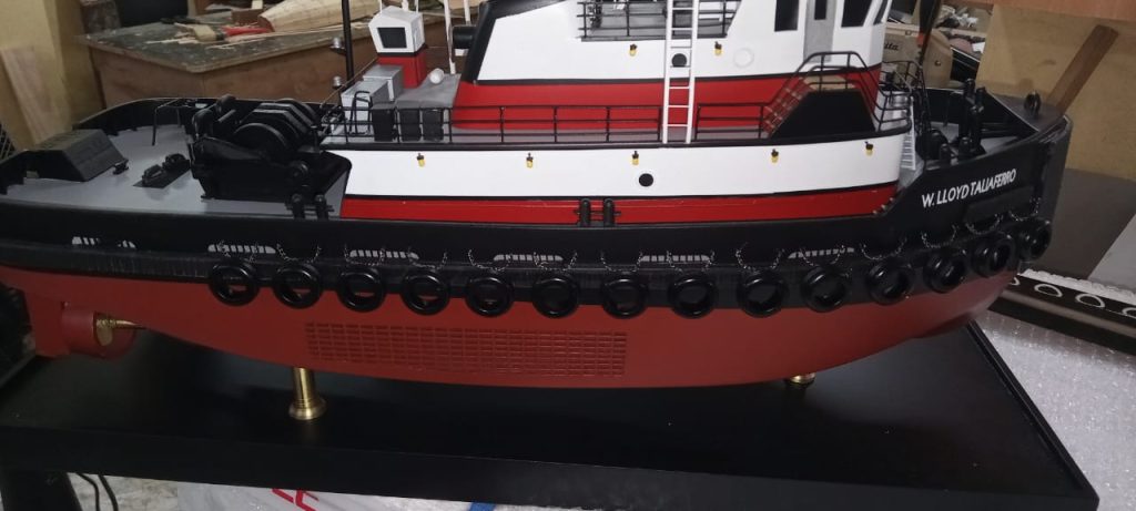 Tugboat Model – PSM0020, Wooden Boat Models, Handcrafted Tug Boats ...